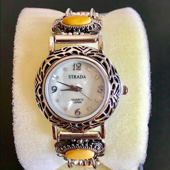 Strada | Accessories | Strada Yellow Jade Quartz Watch | Poshmark